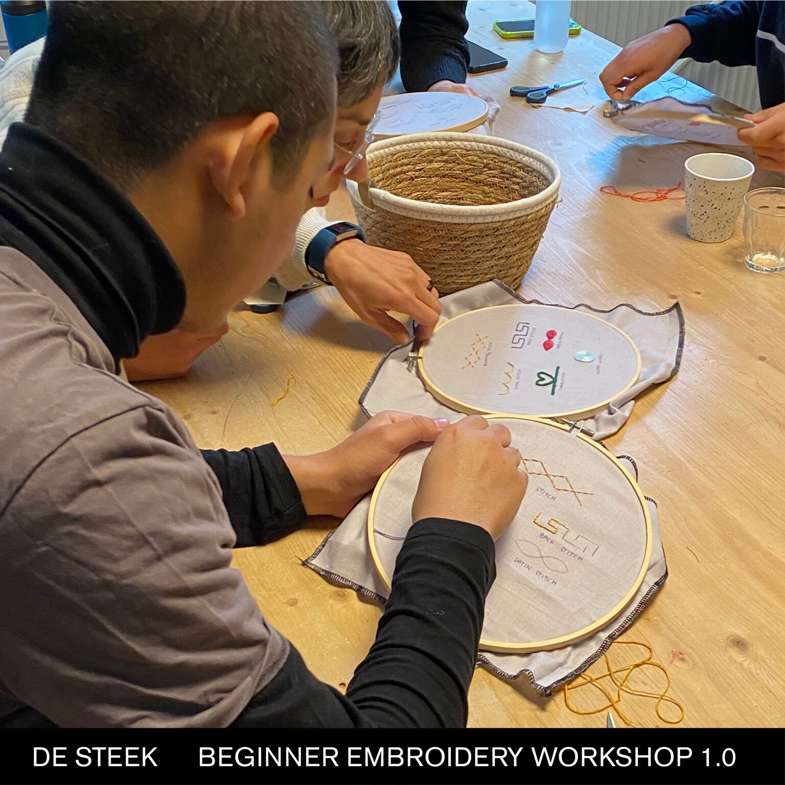 Beginner Embroidery Workshop 1.0 - Amsterdam De Pijp - De Steek Amsterdam